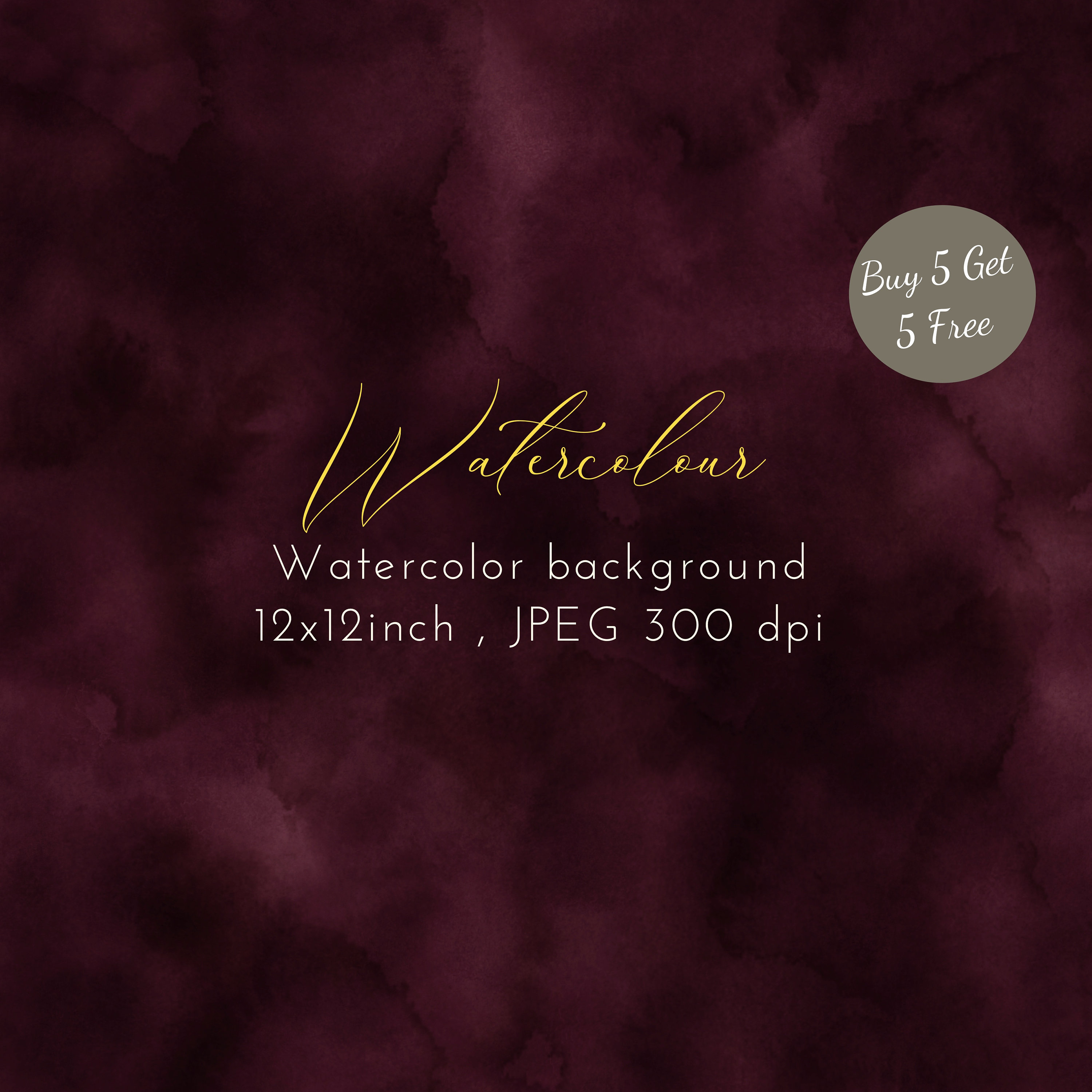 Burgundy Watercolor Background: Dark Red Digital Paper (12x12 Inch) - Etsy