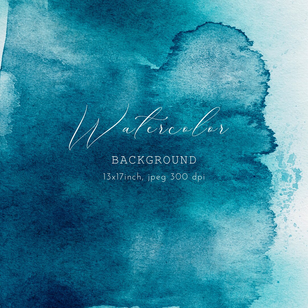 Light Blue Watercolor Texture Background: Vintage Abstract Digital ...