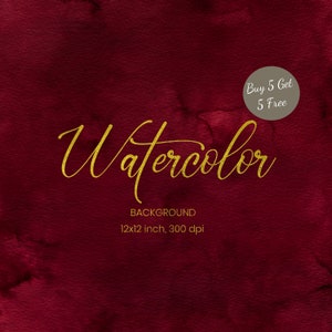 Burgundy Watercolor Backgrounds Elegant Textures Red Clipart - Etsy