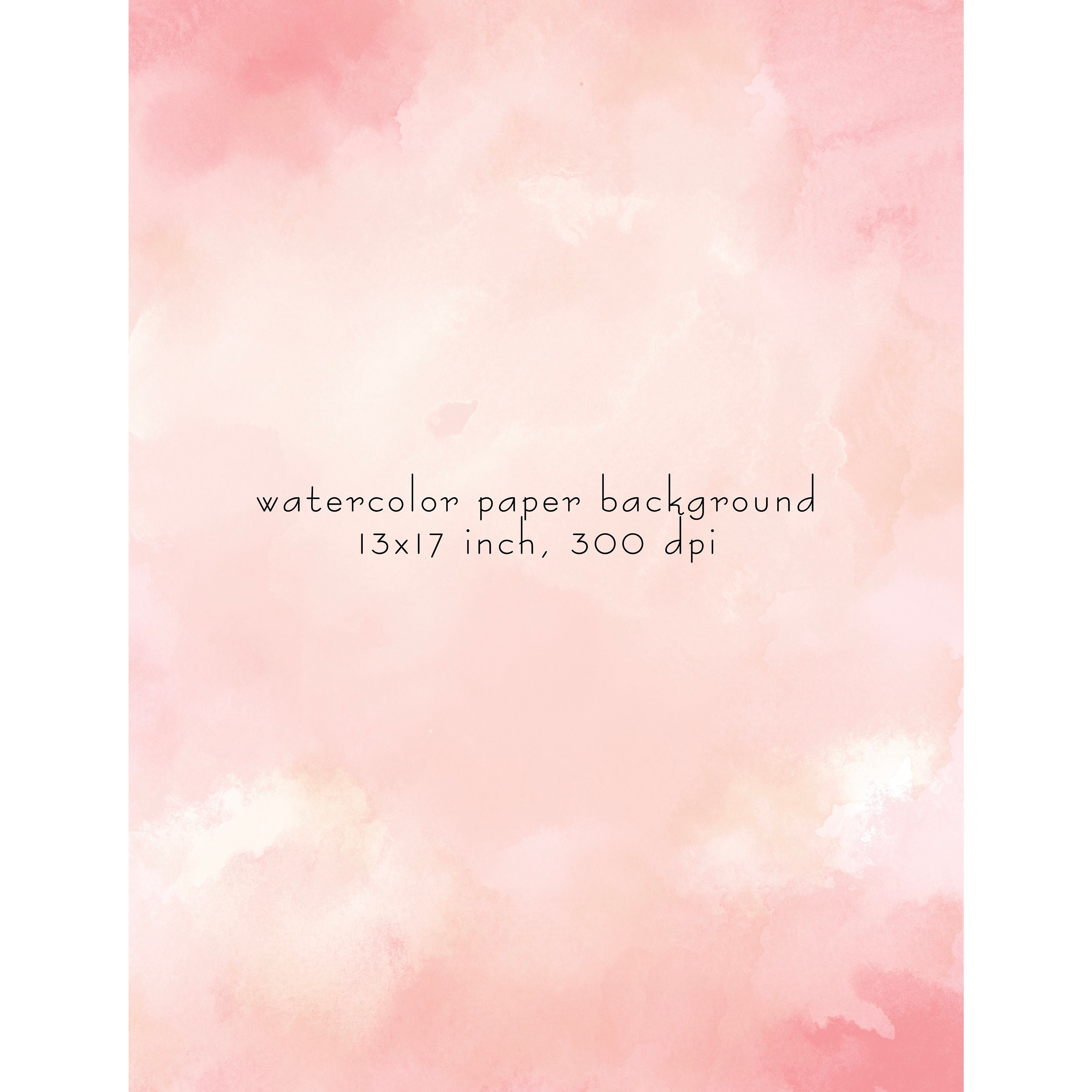 Blush Pink Watercolor Background Textures: Digital Paper Set (JPEG ...