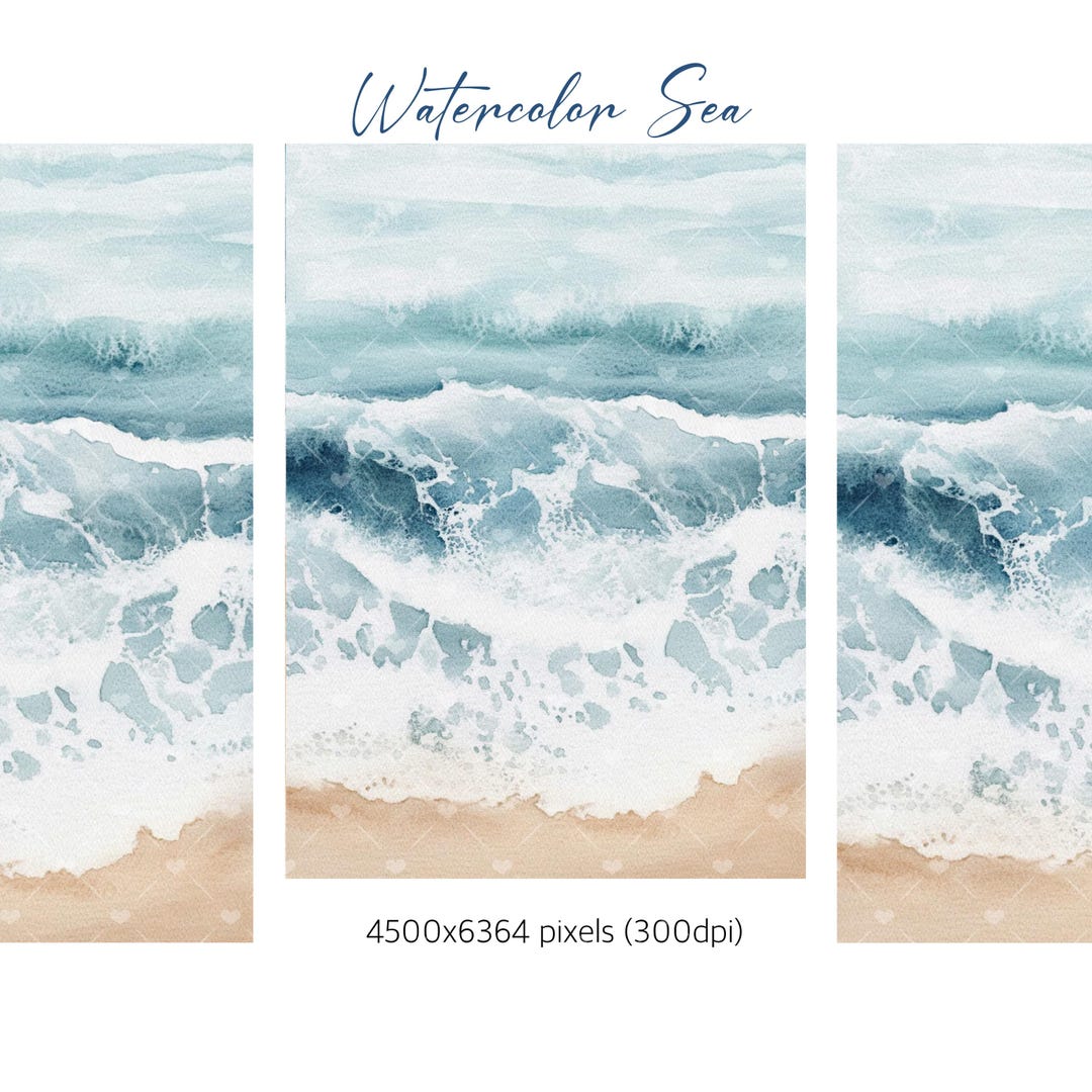 Sea Watercolor Background Clipart Blue Abstract Background Watercolor ...