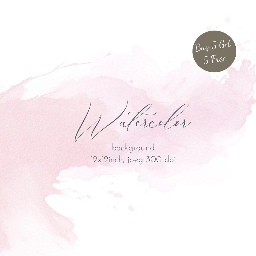 Blush Watercolor Digital Paper, Peach Watercolor Textures, Printable ...