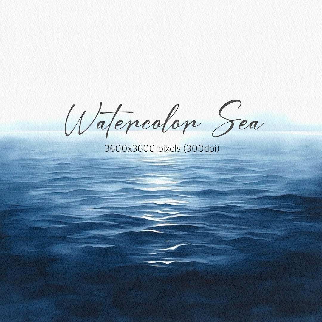 Sea Watercolor Background Clipart Blue Abstract Background Watercolor ...