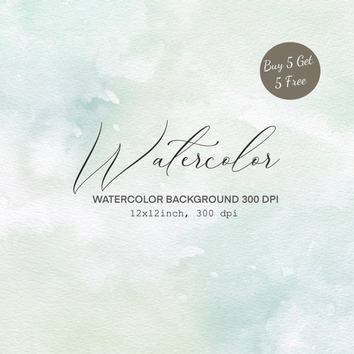 Light Green Sage Watercolor Background Clipart Abstract - Etsy