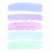 Pastel Rainbow Brush Strokes Clipart: 14 PNG Graphics (digital Download ...