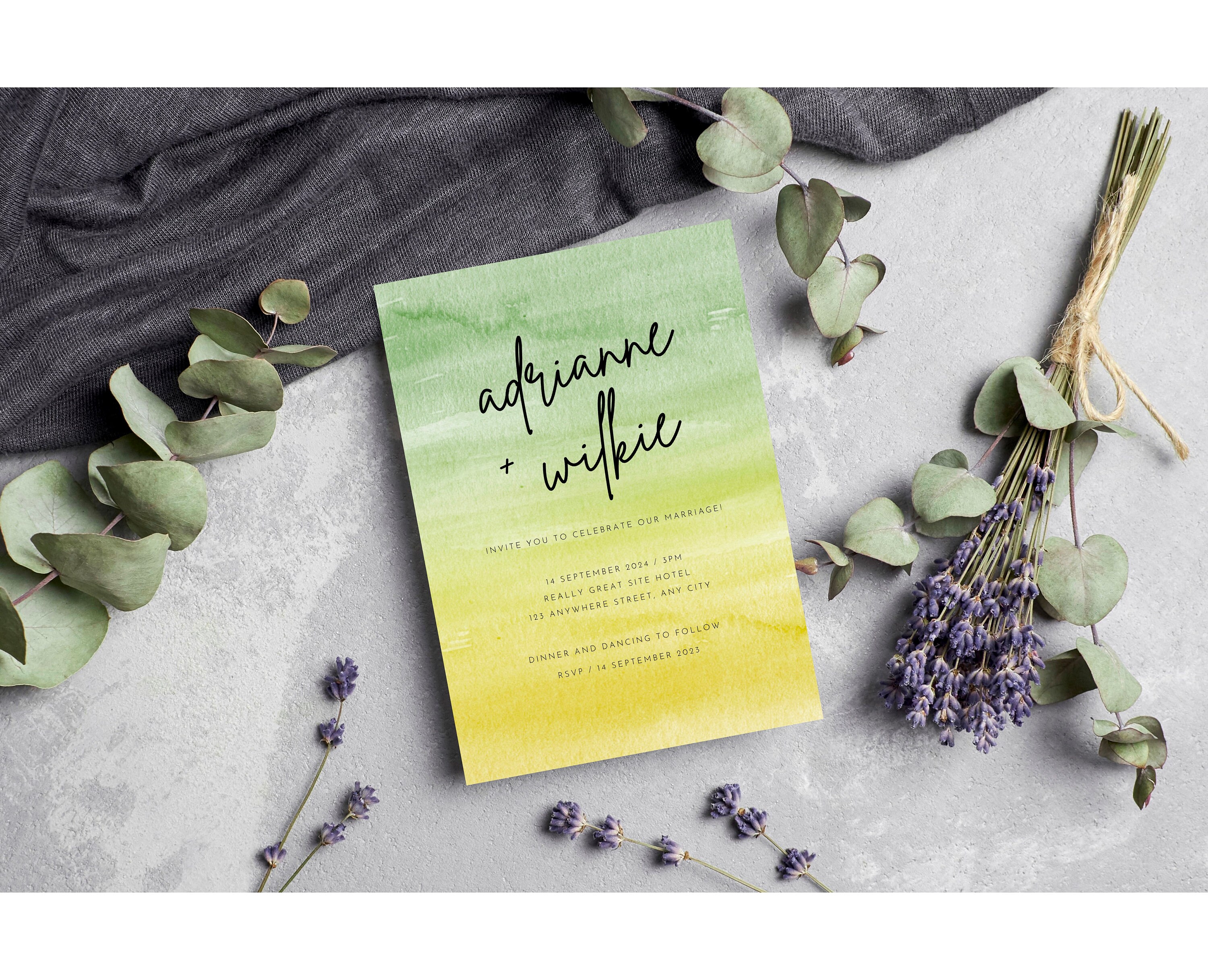 Green Yellow Watercolor Background Clipart Abstract Background ...