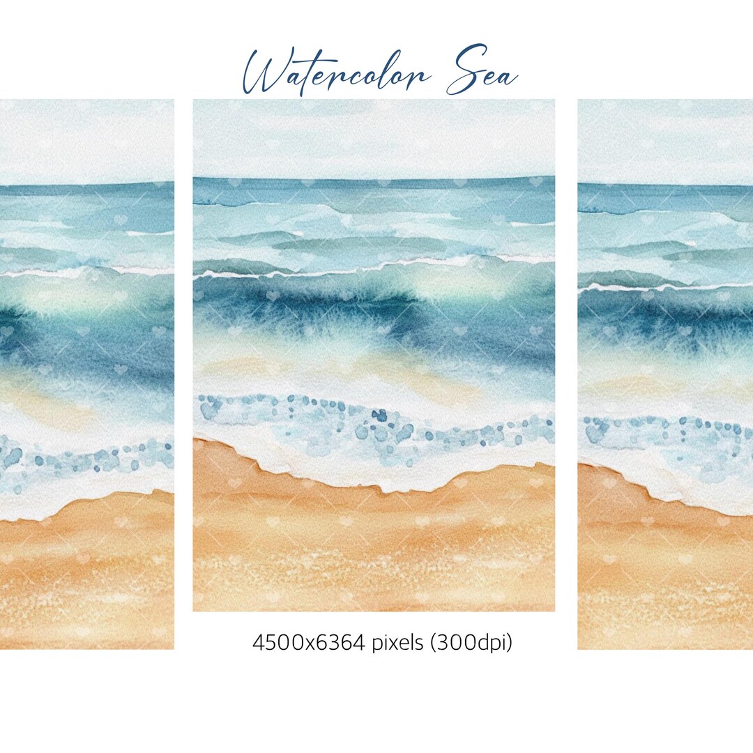 Ocean Watercolor Background Clipart Blue Abstract Background Watercolor ...