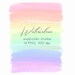 Pastel Rainbow Brush Strokes Clipart: 14 PNG Graphics (digital Download ...