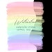 Pastel Rainbow Brush Strokes Clipart: 14 PNG Graphics (digital Download ...