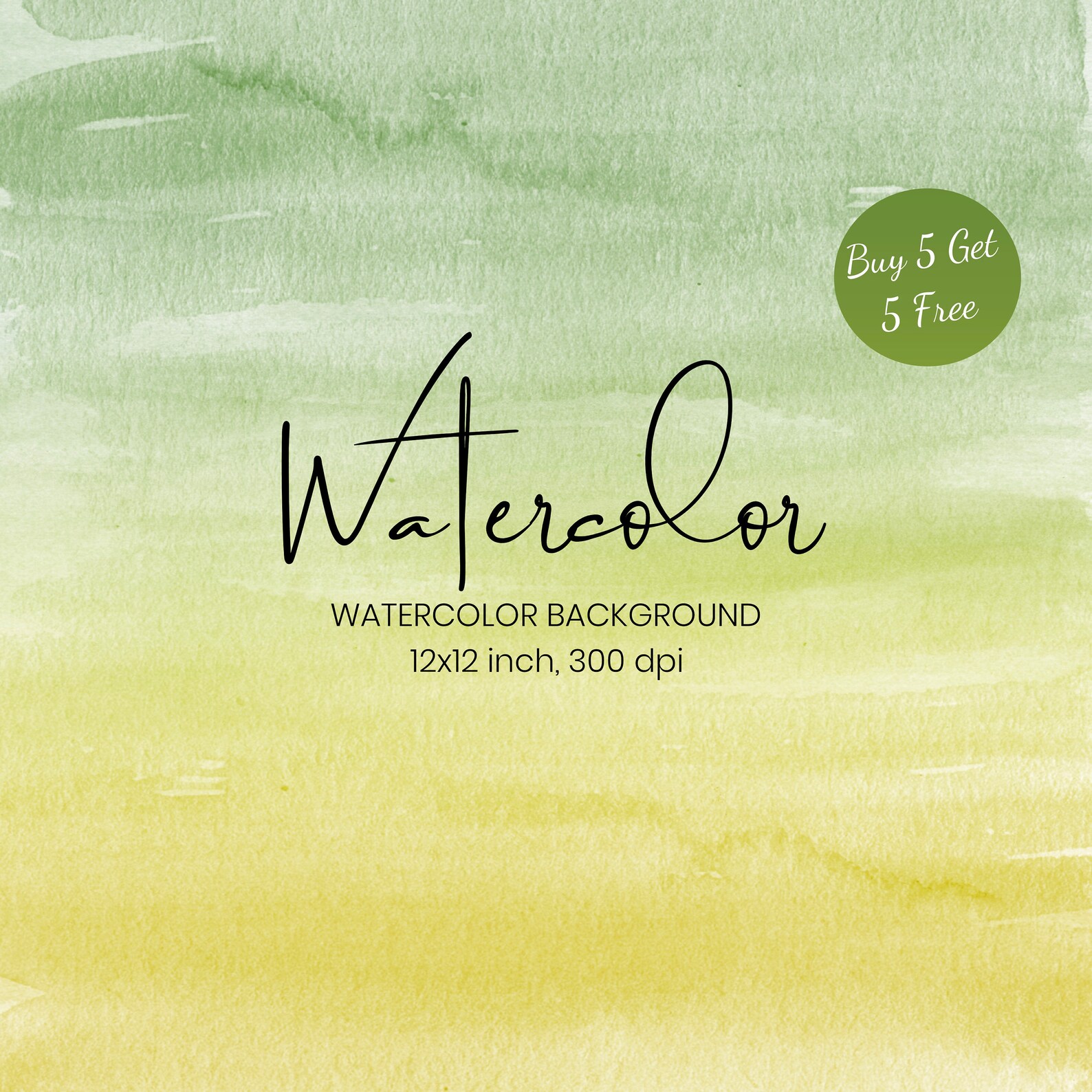 Green Yellow Watercolor Background Clipart Abstract Background ...