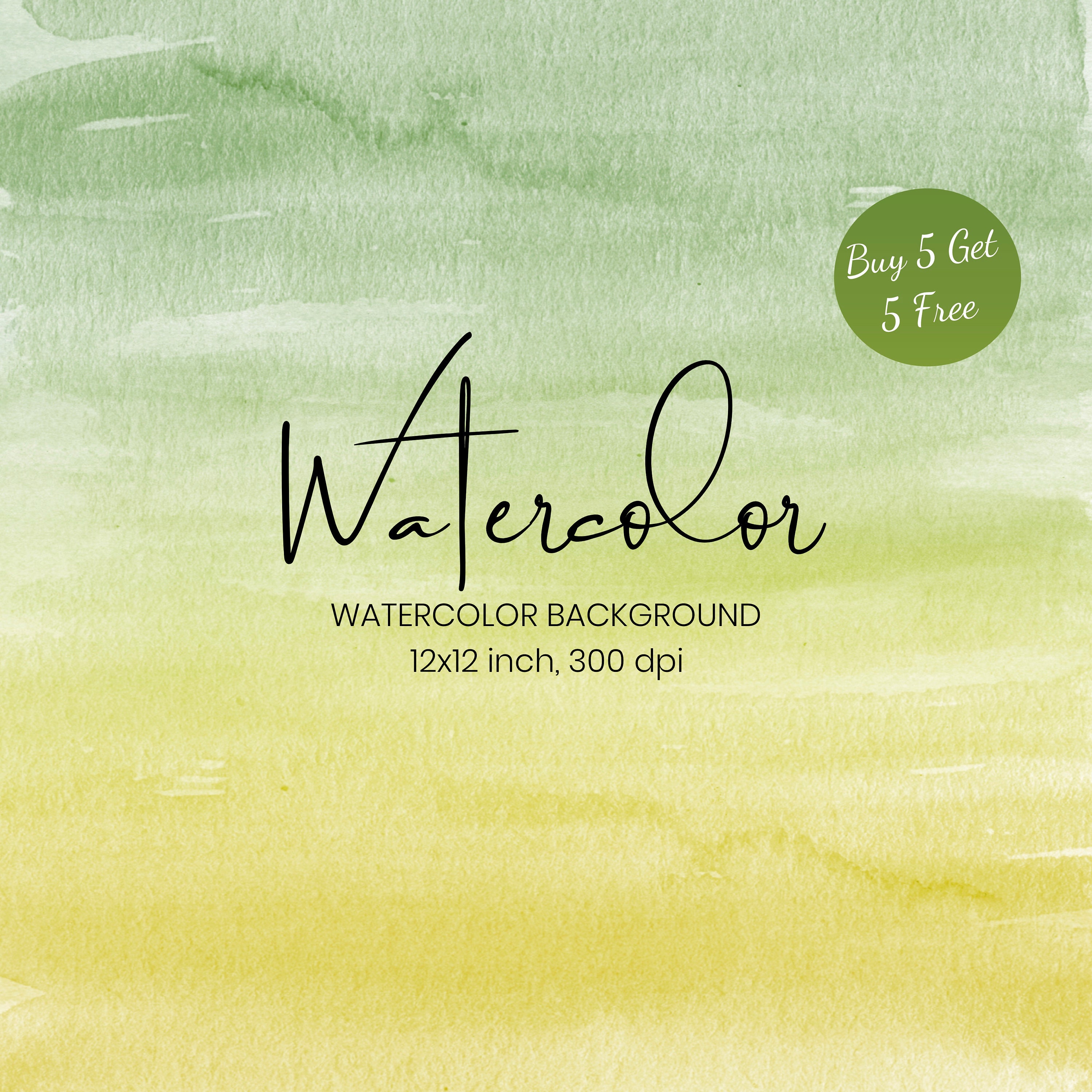 Green Yellow Watercolor Background Clipart Abstract Background ...