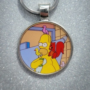 Homer the Heretic Classic Simpsons Keychain Pendant - Etsy