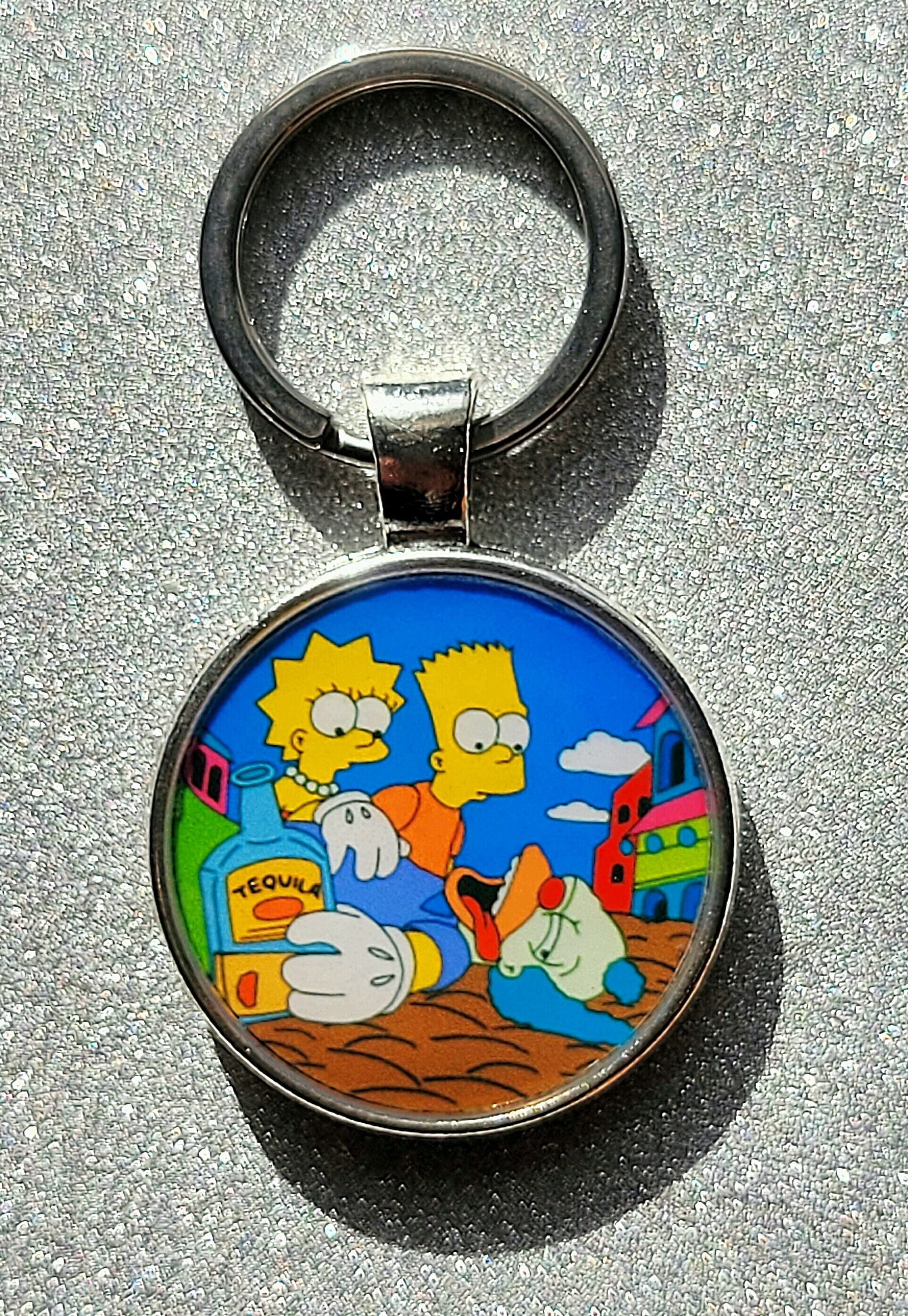 Krusy the Clown Bart Lisa in Mexico Kamp Krusty Keychain Pendant - Etsy