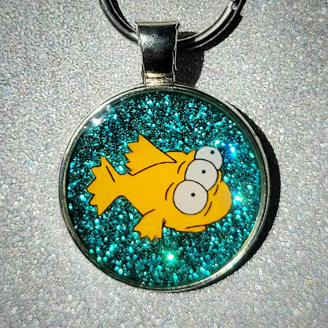 Blinky Three-eyed Fish Simpsons Pendant Keychain - Etsy