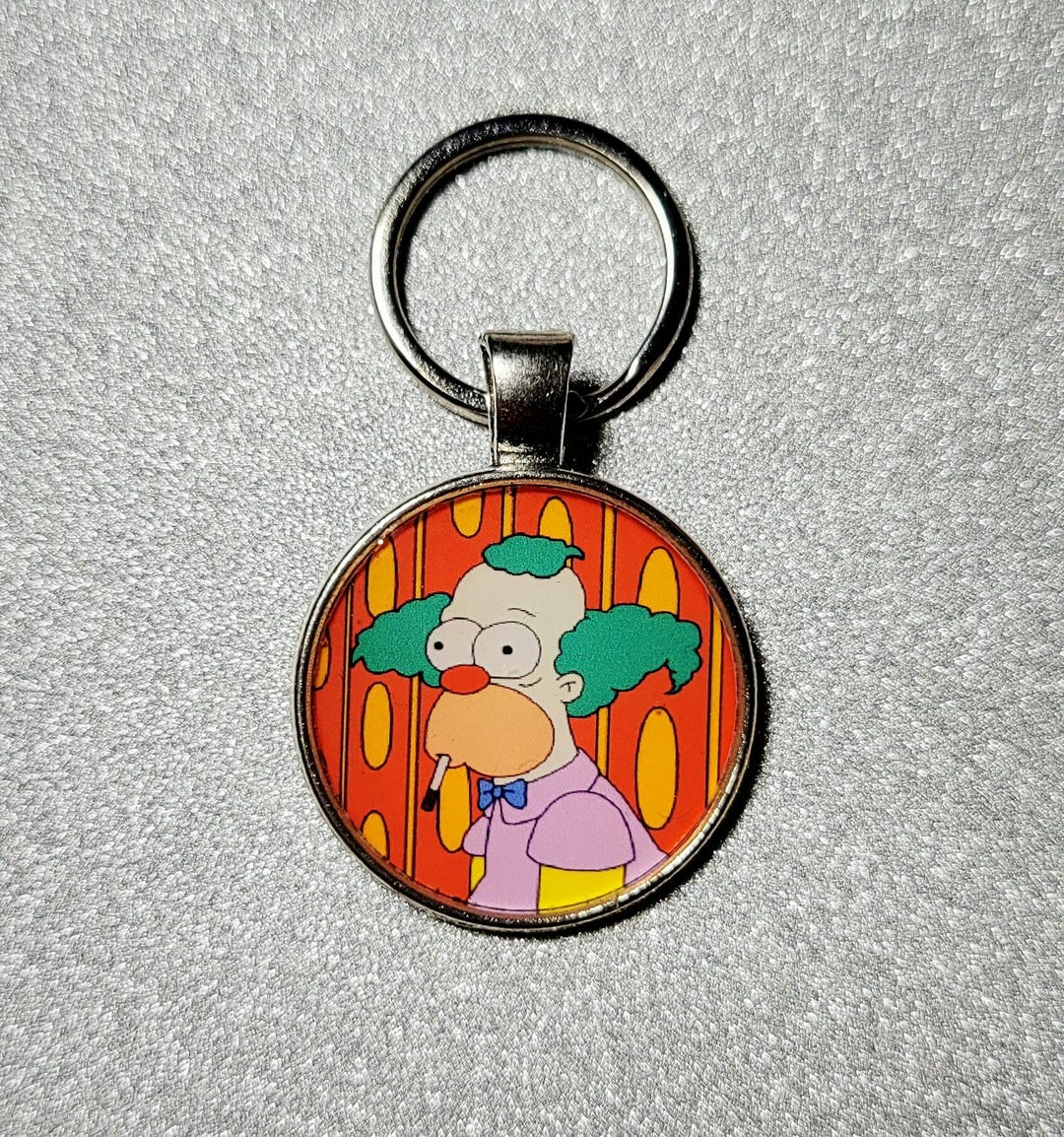 Krusty the Clown What the Hell Was That!? Pendant Keychain - Etsy
