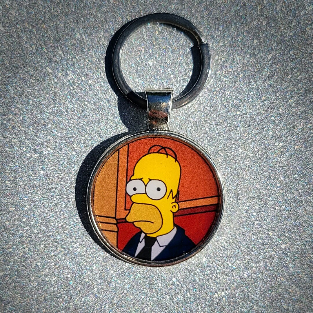 Homer Simpson Meow Meow Meow Meow Meow Meow Meow Meow Pendant Keychain ...