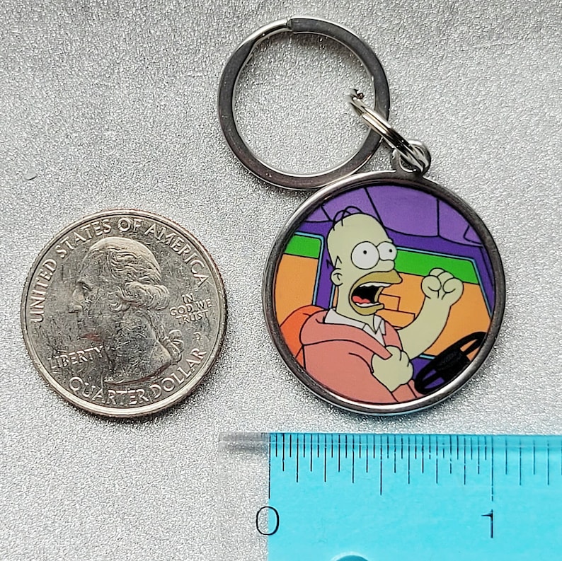 Duff Gardens Hurrah Homer Simpson Keychain Pendant - Etsy