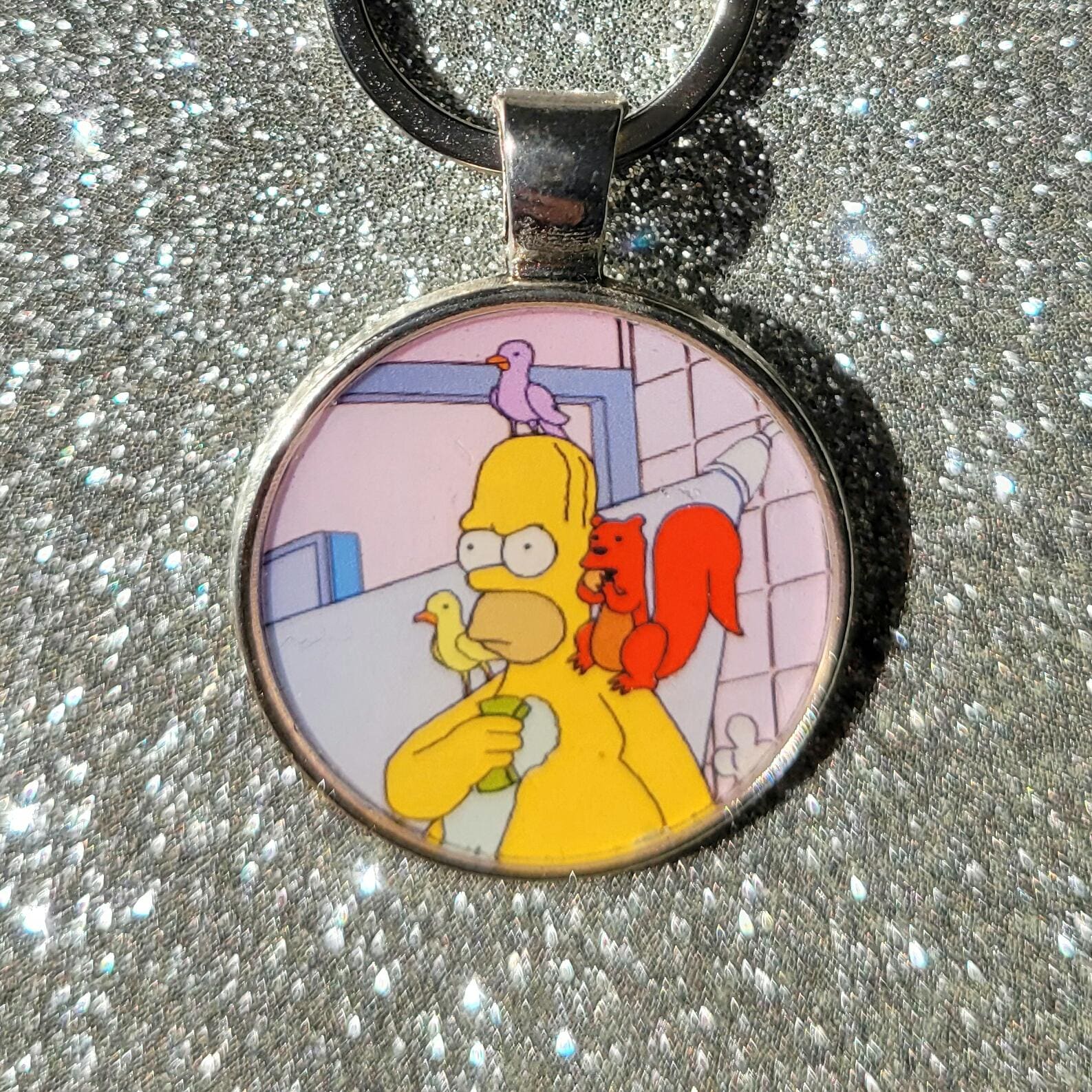 Homer the Heretic Classic Simpsons Keychain Pendant - Etsy
