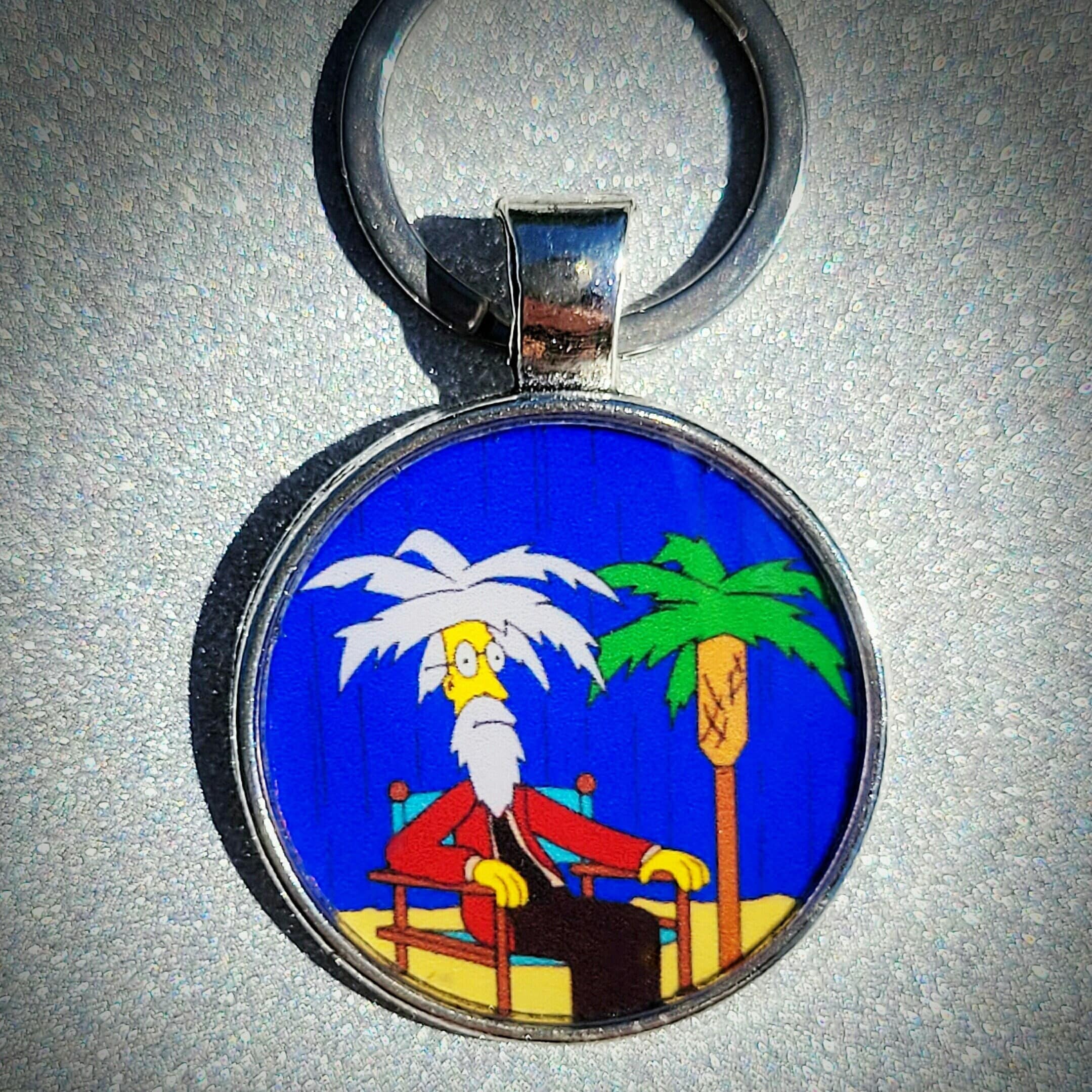 Simpsons People Who Look Like Things Palm Tree Dude Keychain Pendant - Etsy