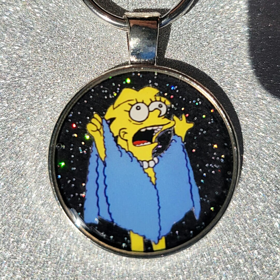 Lisa Simpson I Am the Lizard Queen Handmade Keychain - Etsy