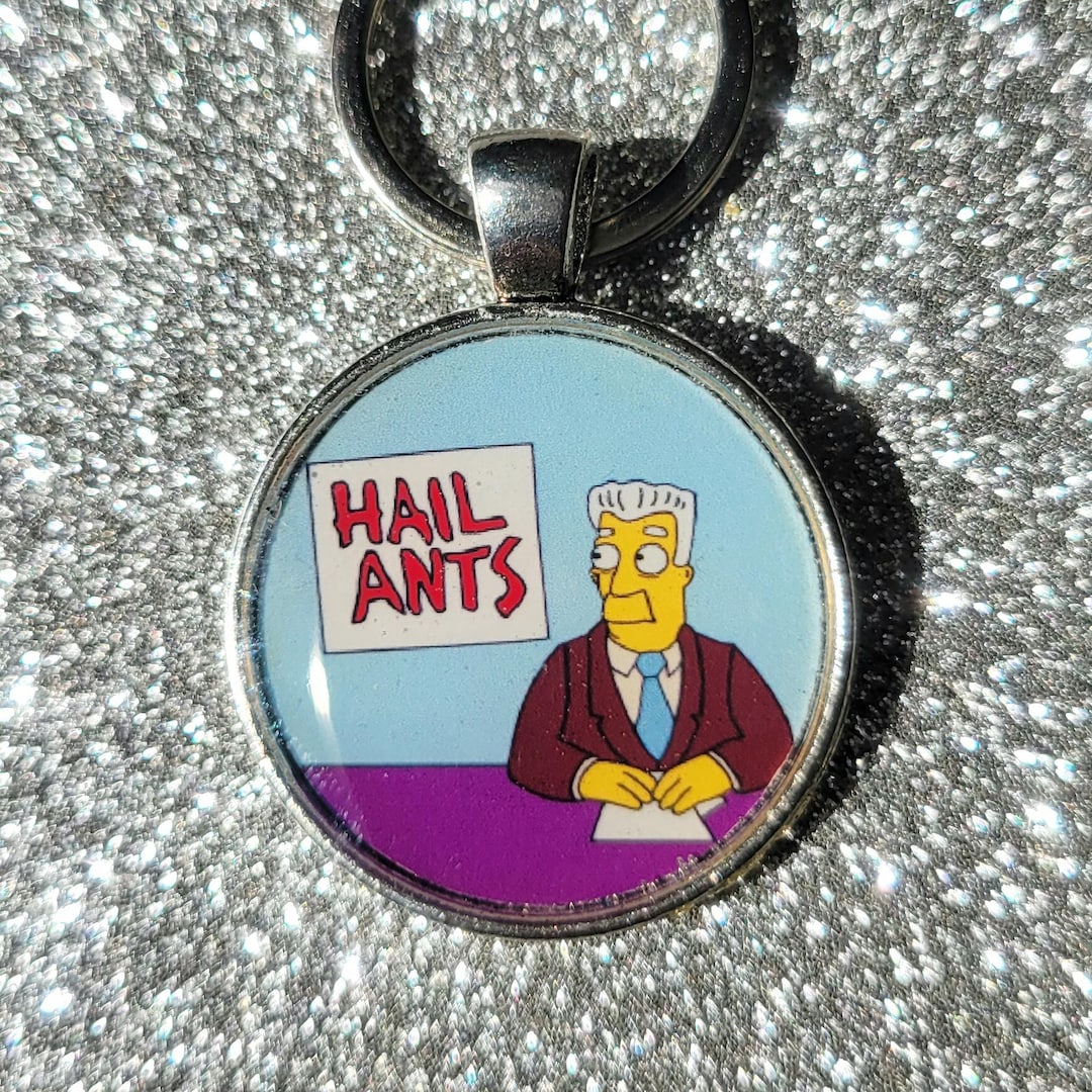 Kent Brockman Hail Ants Simpsons Keychain Pendant - Etsy