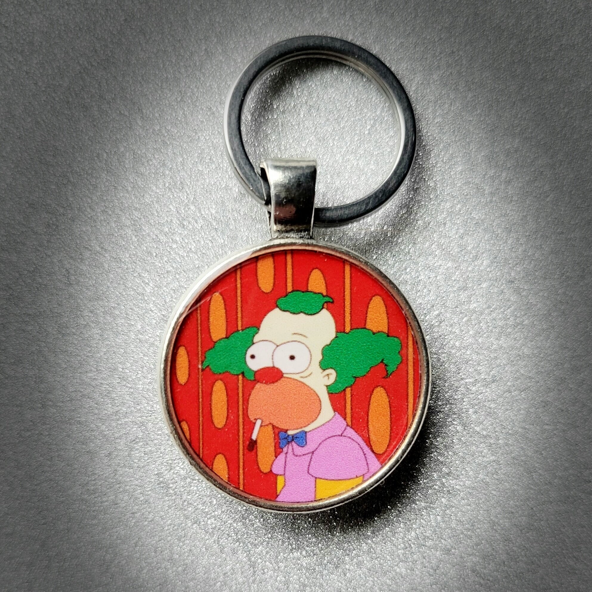 Krusty the Clown What the Hell Was That Pendant Keychain - Etsy