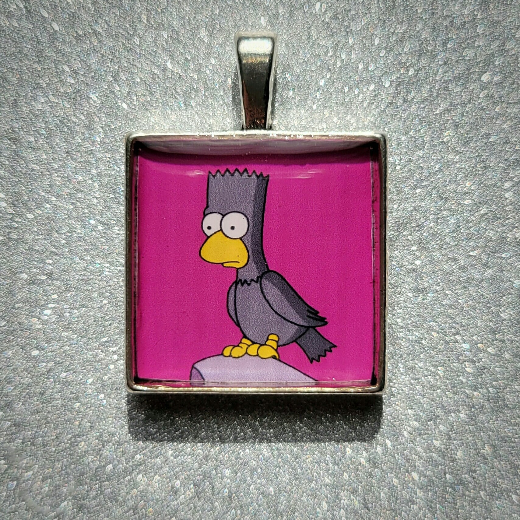 Bart the Raven Treehouse of Horror Pendant Necklace - Etsy