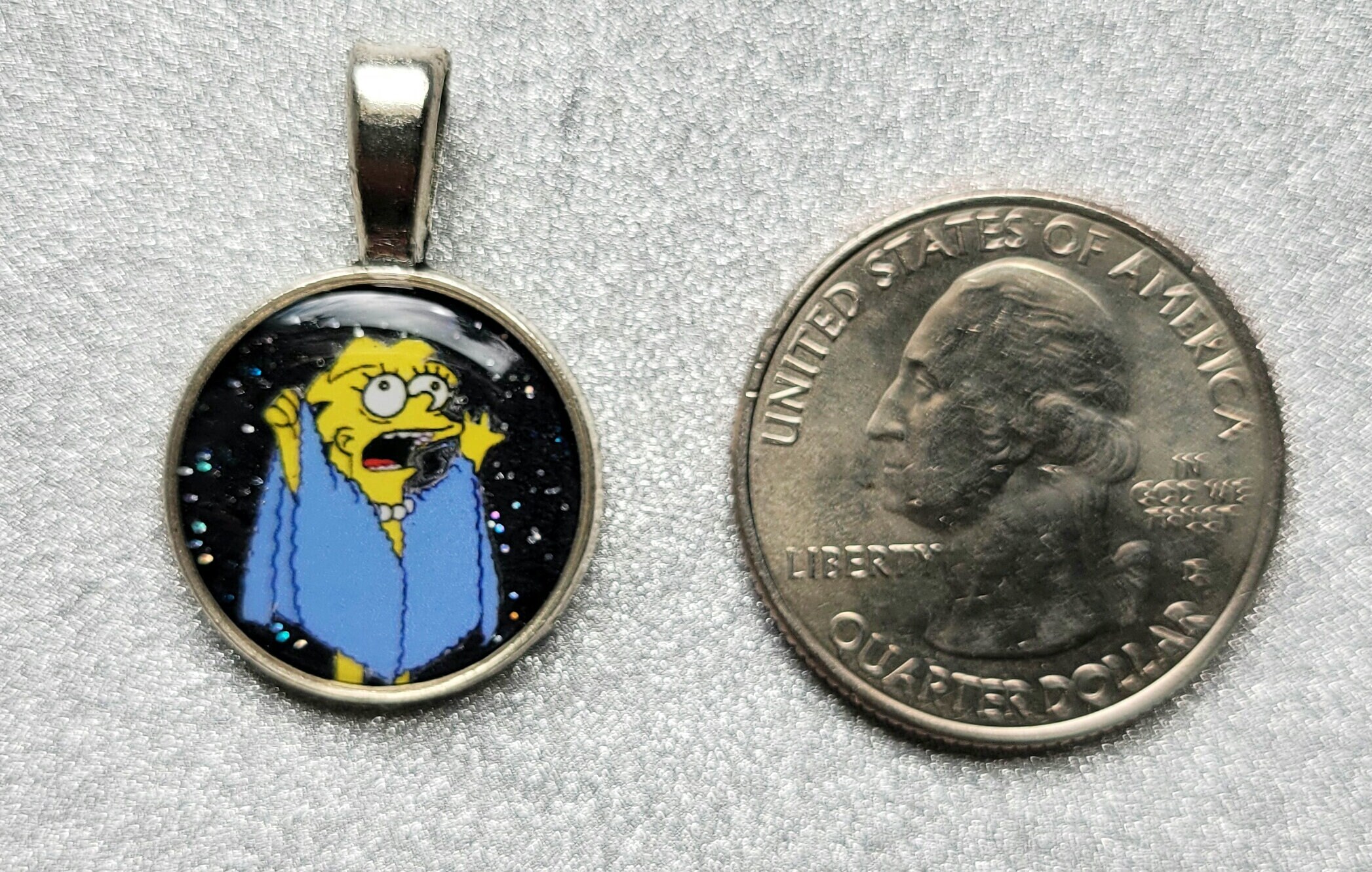 Lisa Simpson I Am the Lizard Queen Pendant Necklace - Etsy