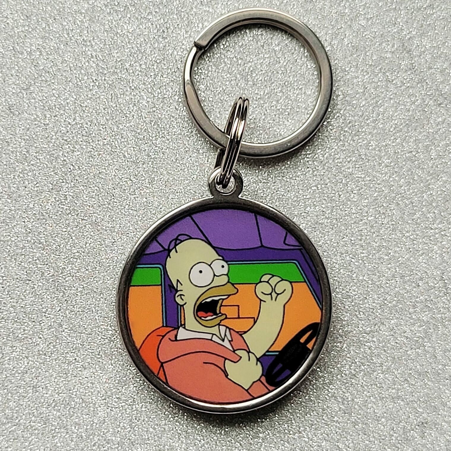 Duff Gardens Hurrah Homer Simpson Keychain Pendant - Etsy