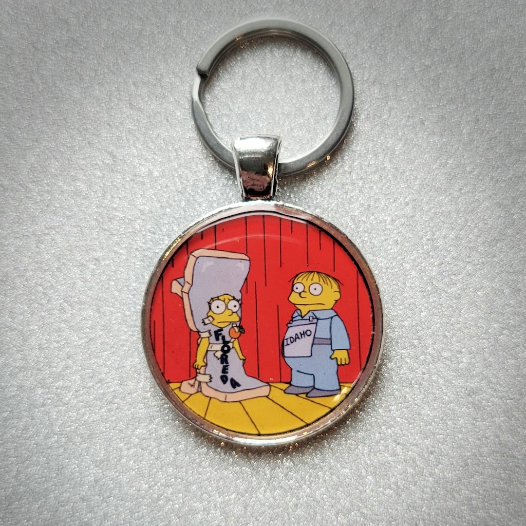 Lisa Simpson Ralph Wiggum Floreda Idaho Pendant Keychain - Etsy