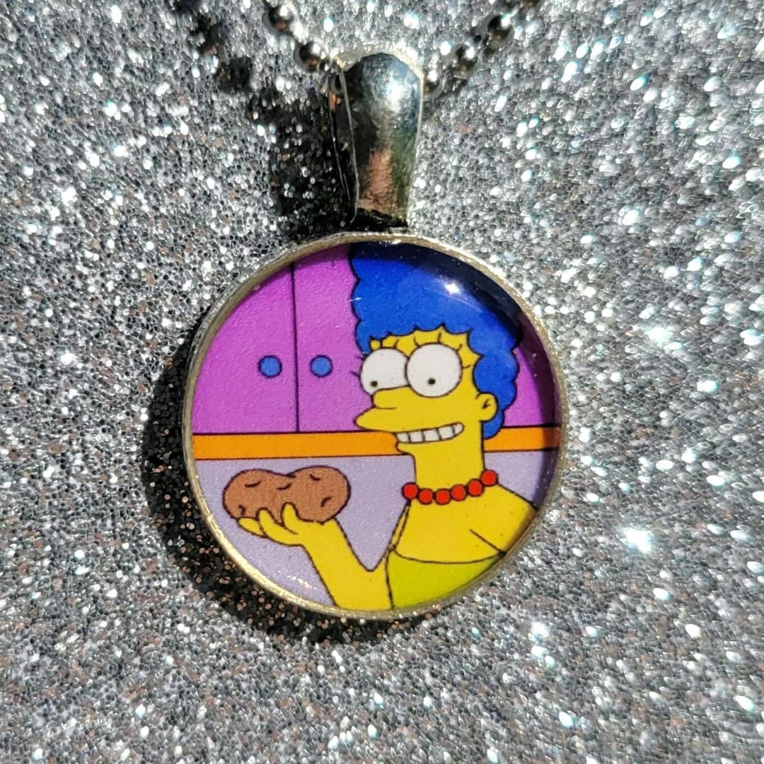 Marge Neat Potato Simpsons Pendant Necklace - Etsy