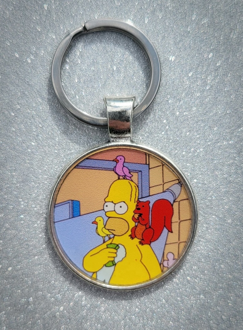 Homer the Heretic Classic Simpsons Keychain Pendant - Etsy