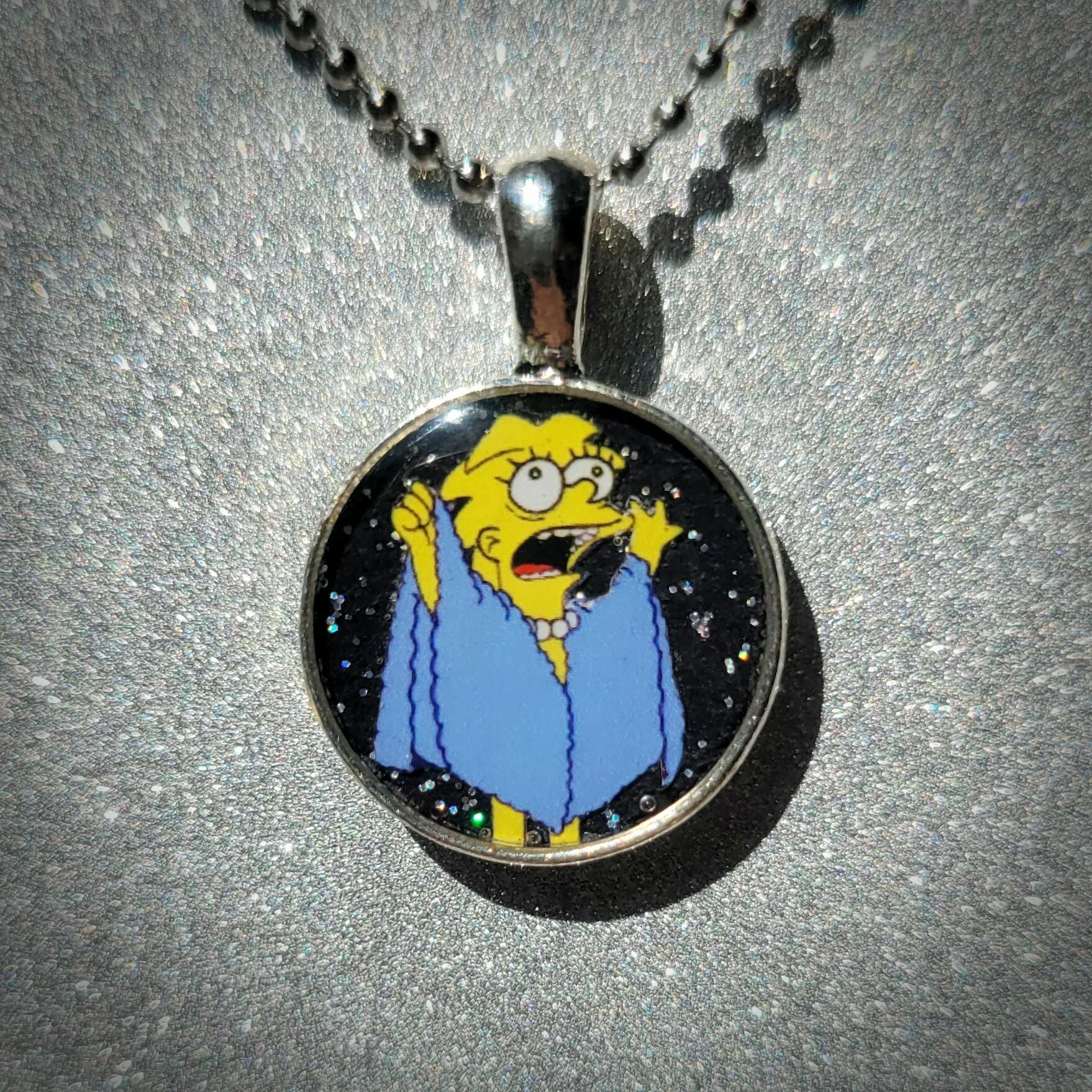 Lisa Simpson I Am the Lizard Queen Pendant Necklace - Etsy