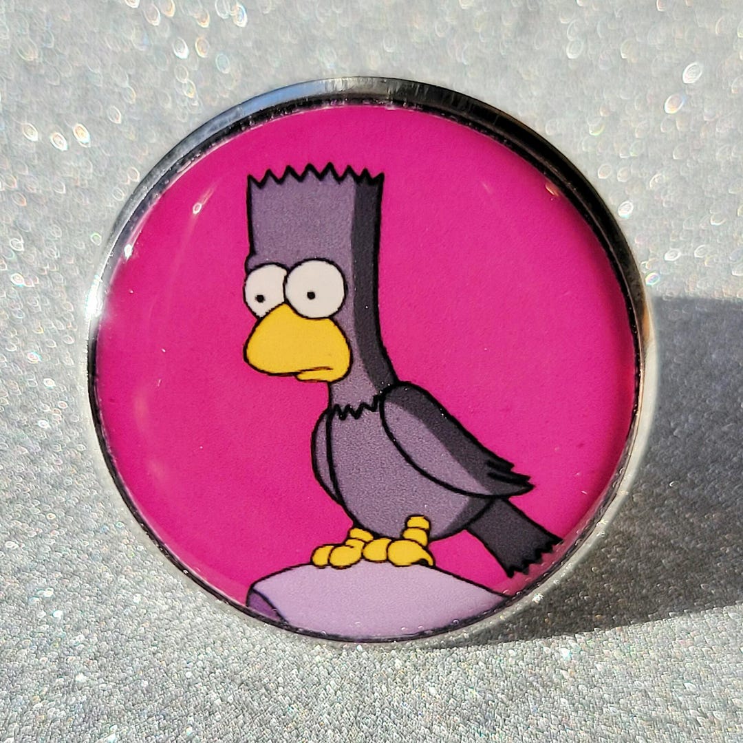 Bart the Raven Treehouse of Horror Double-backed Pin - Etsy