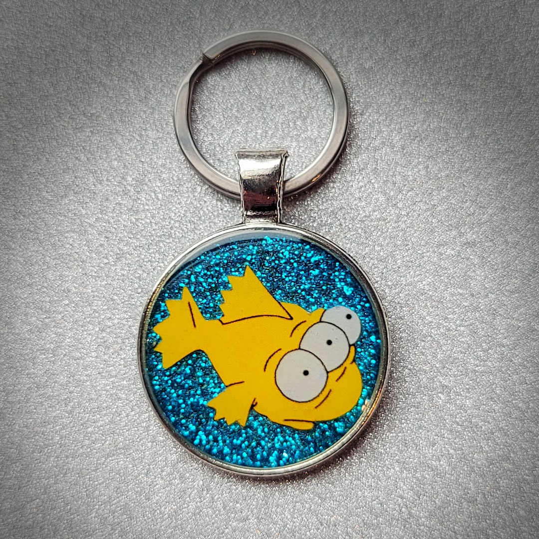 Blinky Three-eyed Fish Simpsons Pendant Keychain - Etsy