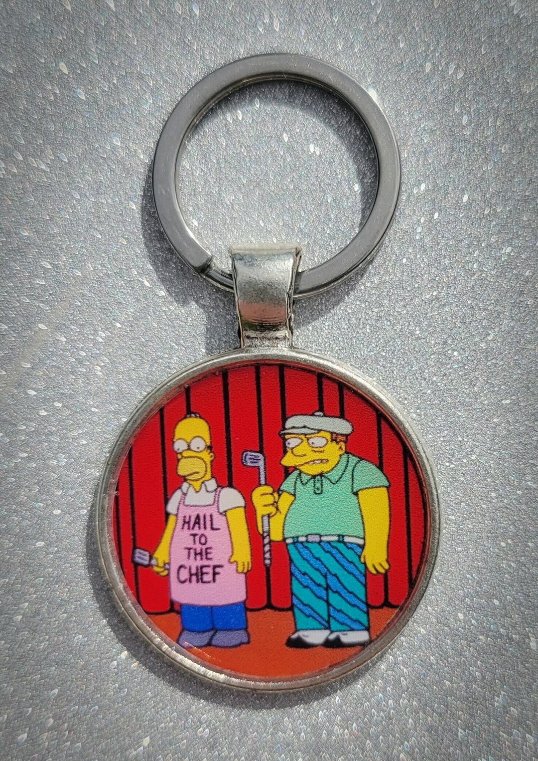 Homer Simpson Barney Gumble NASA American Outfits Keychain Pendant - Etsy