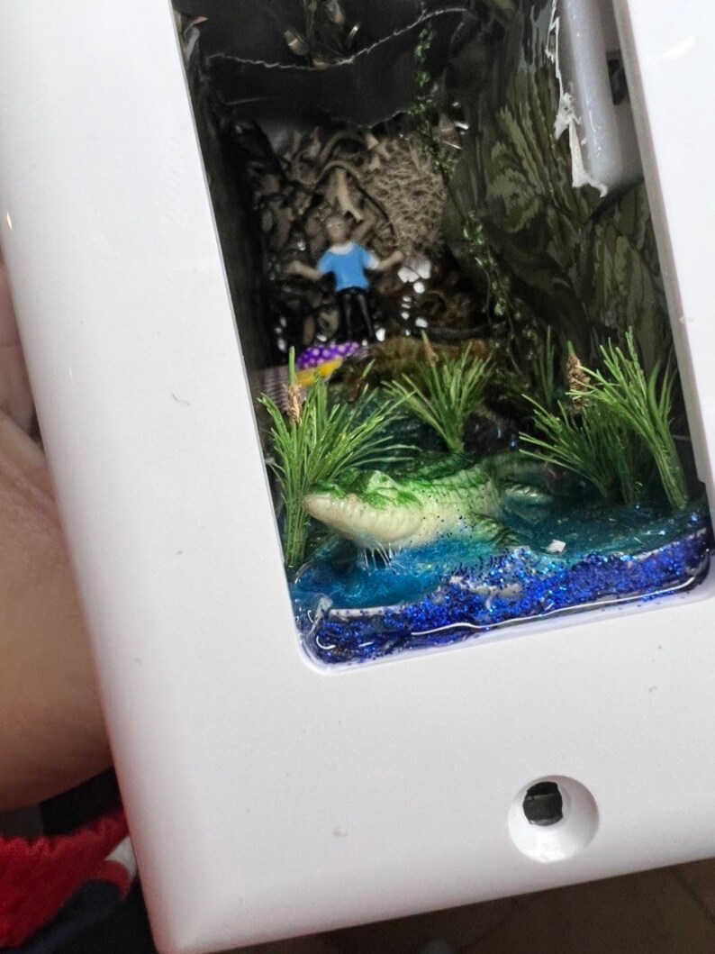 Swamp Picnic Mini Book Nook Diorama With Led Lights - Etsy