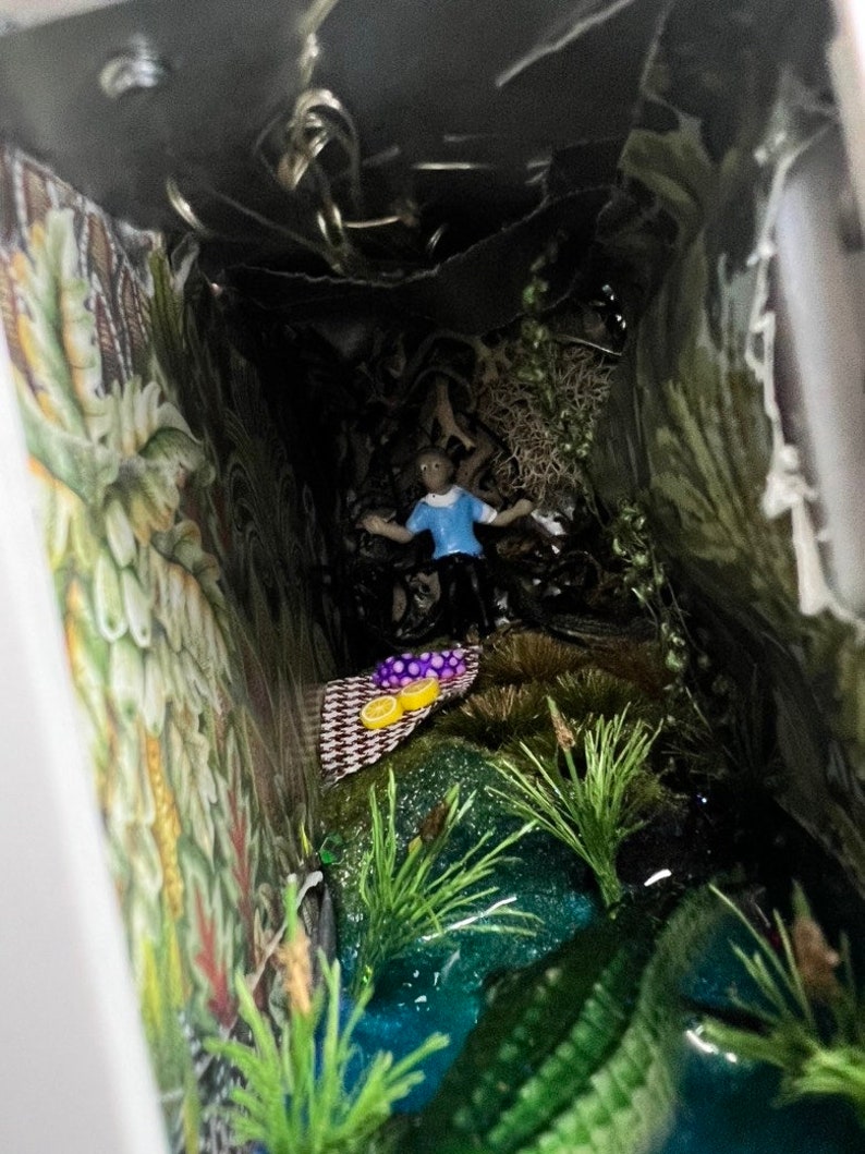 Swamp Picnic Mini Book Nook Diorama With Led Lights - Etsy