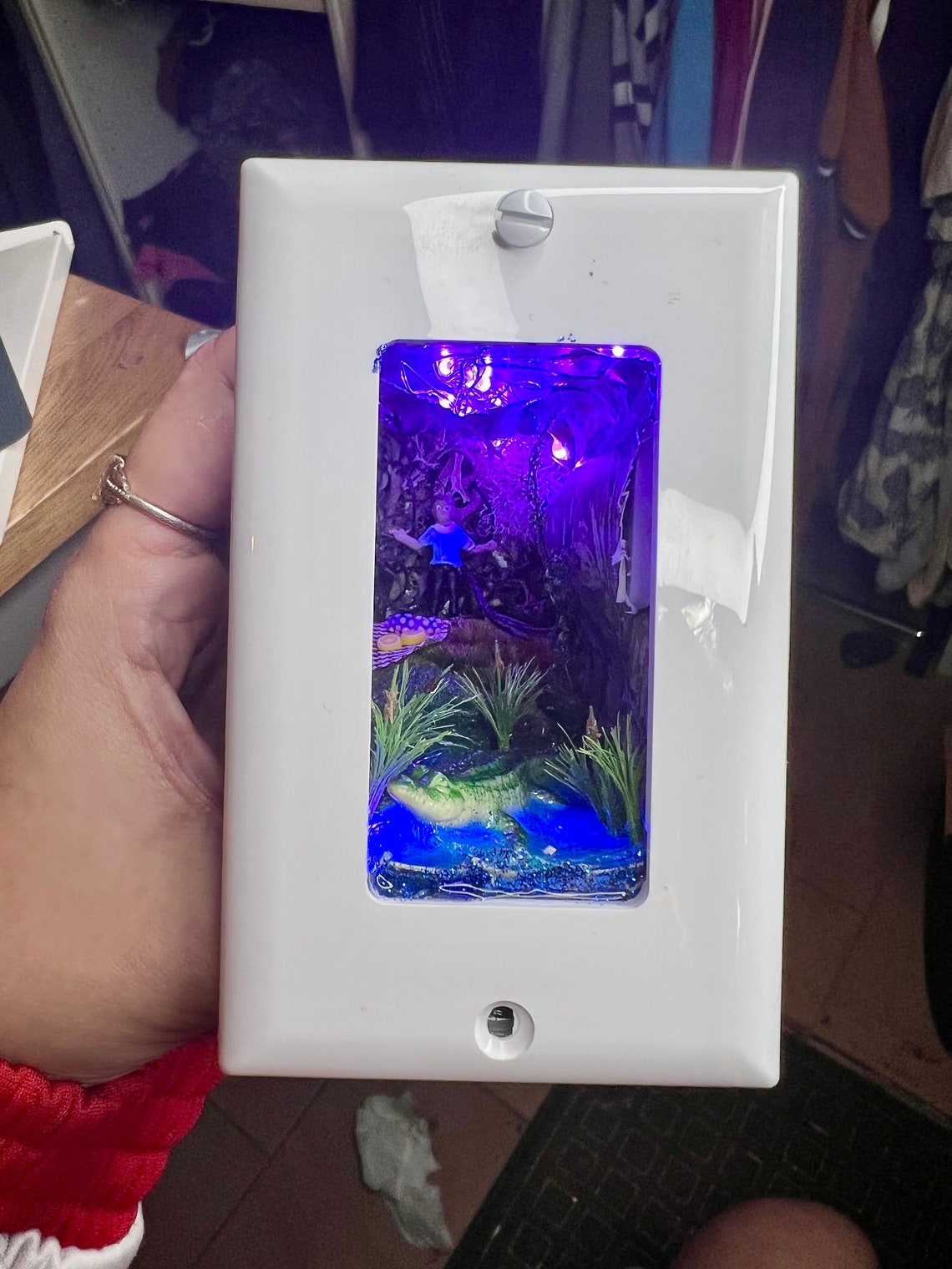 Swamp Picnic Mini Book Nook Diorama With Led Lights - Etsy