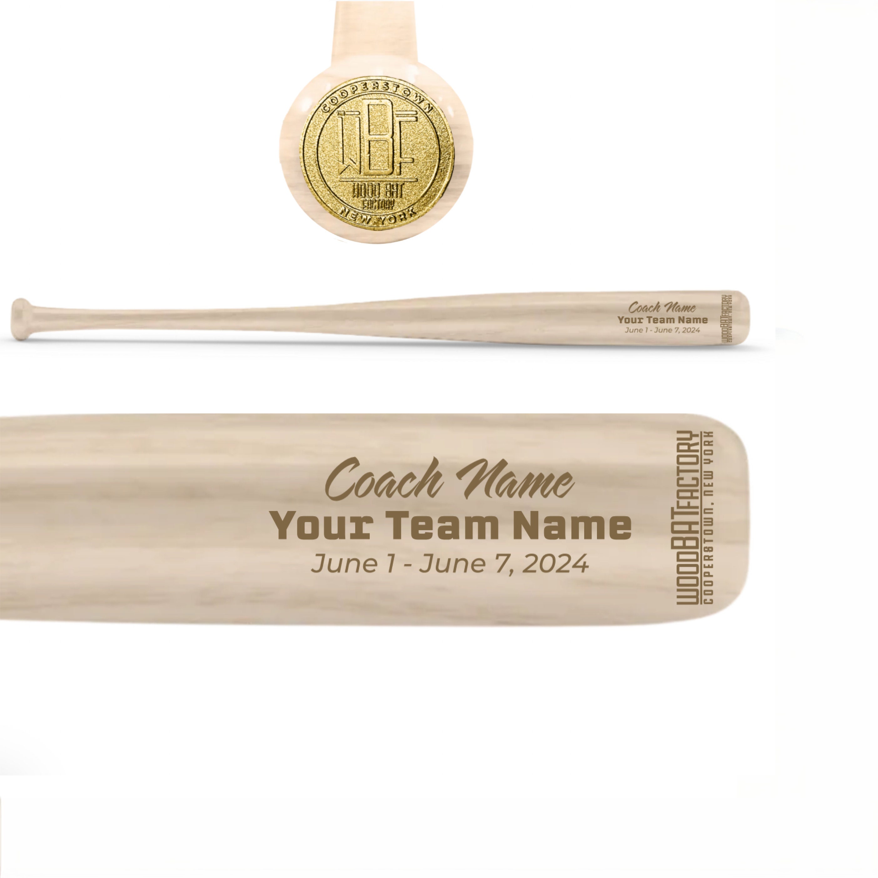 Personalized FULL Sized 35" Coach Bat Engraved Bat, Engraved Coach ...