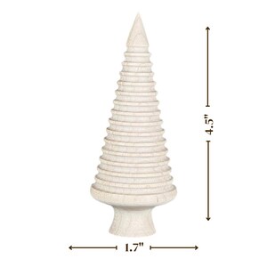 Handmade Christmas Tree Wooden Ornament Set of 4 Unique Christmas ...