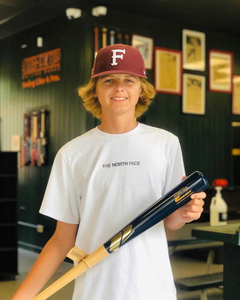 Custom Logo Solid Wood Whiffer Baseball Bat for Kids, Baseball Player ...