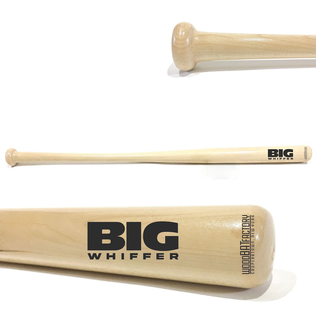 Natural Solid Wood Whiffer Baseball Bat for Kids, Baseball Player Gift ...