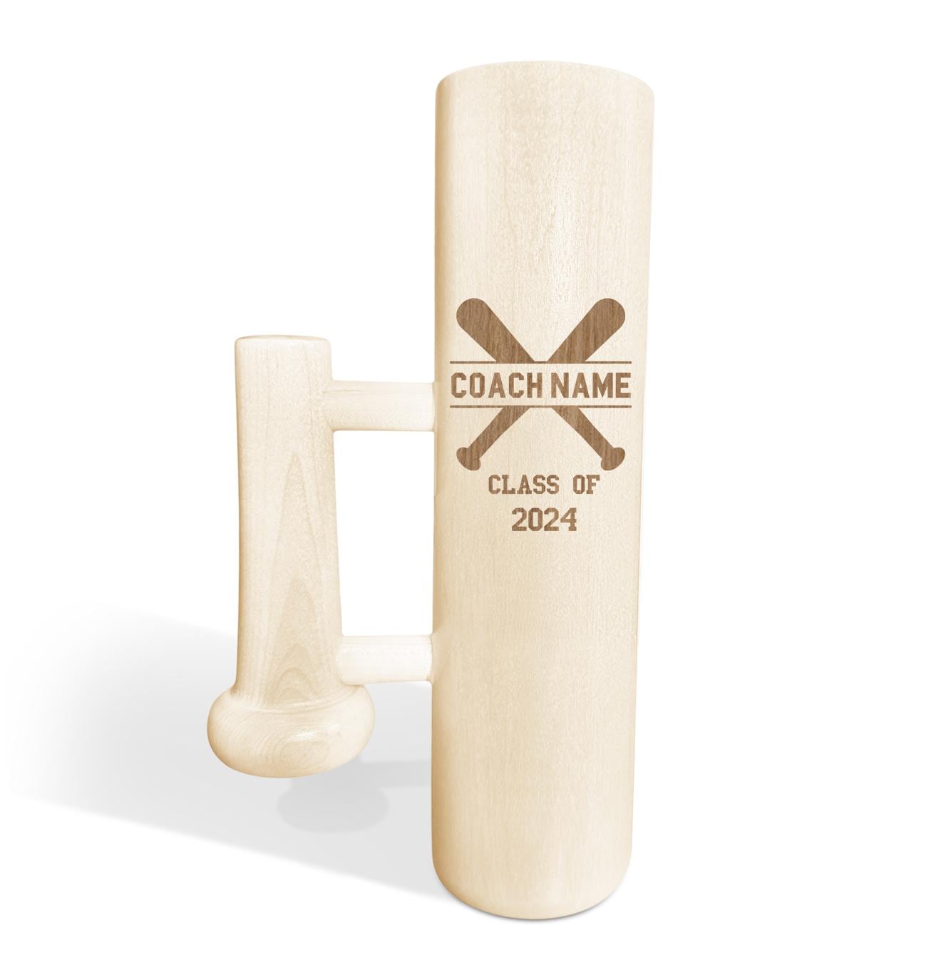 Personalized Baseball Bat Mug With Handle, Custom Baseball Tumbler for ...