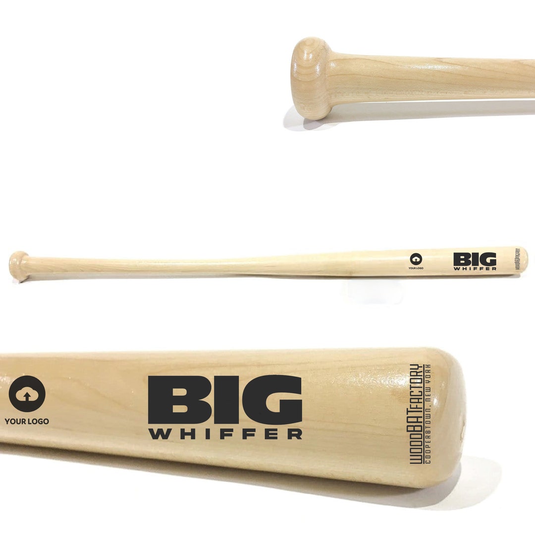 Custom Logo Solid Wood Whiffer Baseball Bat for Kids, Baseball Player ...