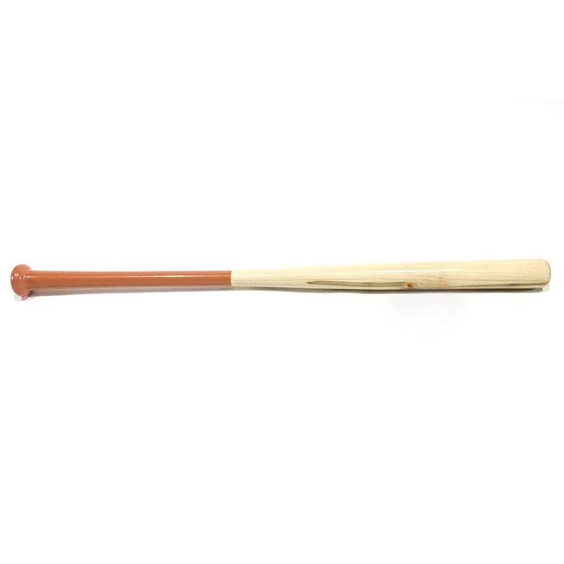 Natural Wood With Coral Orange Handle Whiffer Bat for Kid, Whiffer Bat ...