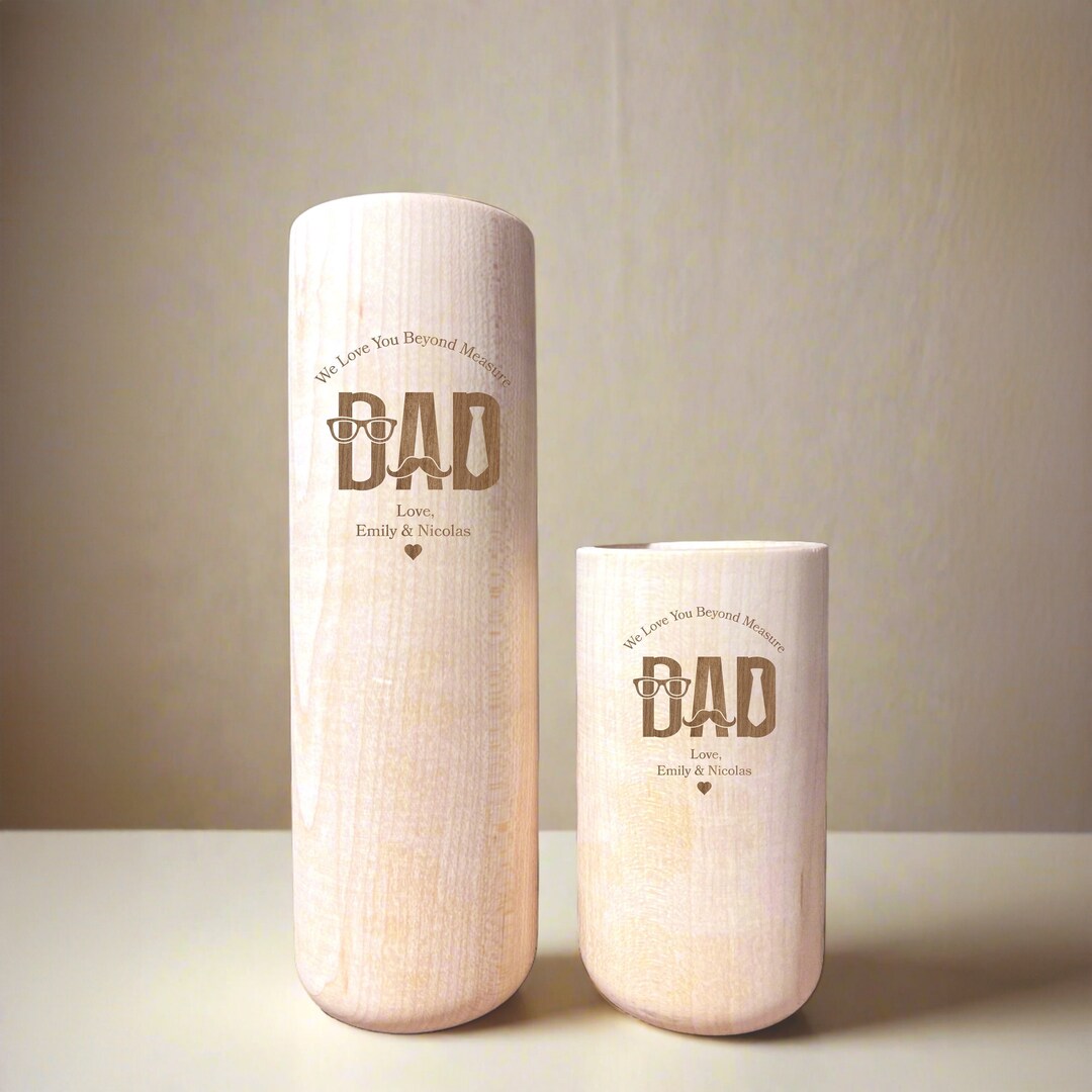 Custom Engraved Baseball Bat Dad Beer Mug, Personalized Dads Baseball ...