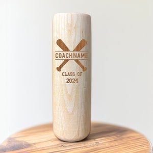 Personalized Baseball Bat Mug, Custom Baseball Tumbler for Coach ...