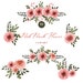 Pink Peach Watercolor Flower Clipart, Flower Clipart, Botanical Clipart ...