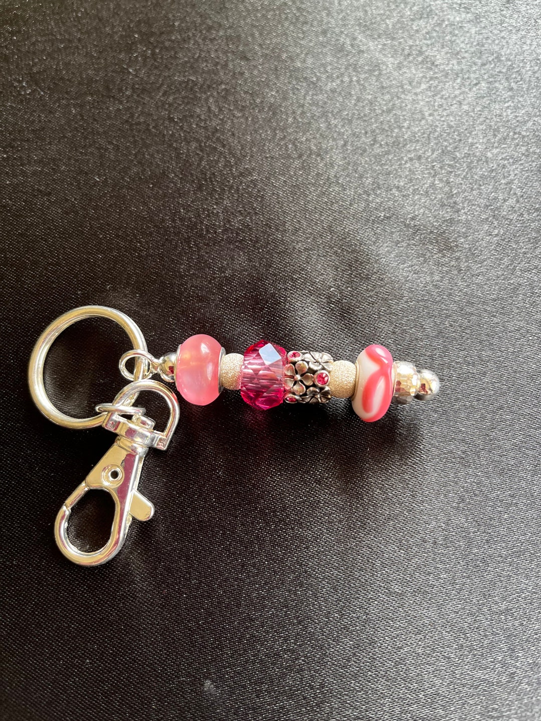Breast Cancer Troll Bead Keychain Zipper Pull - Etsy